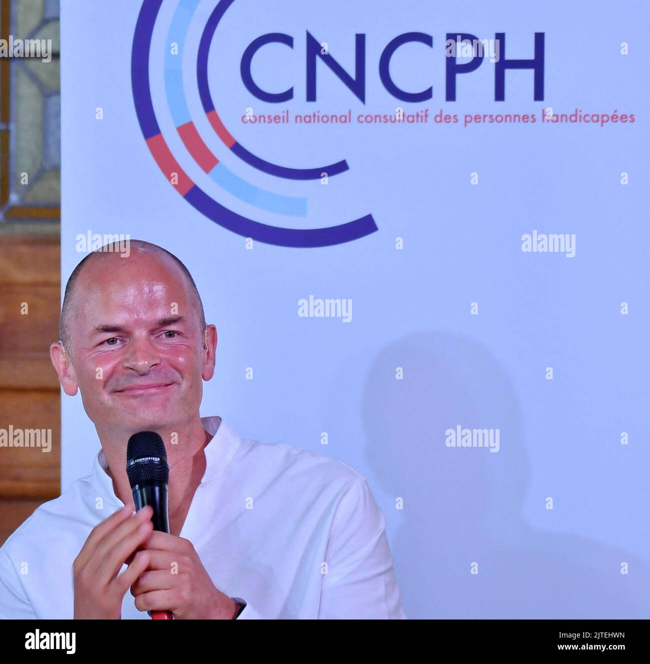 President of CNCPH, Jérémie Boroy attending the 3rd CNCPH summer ...