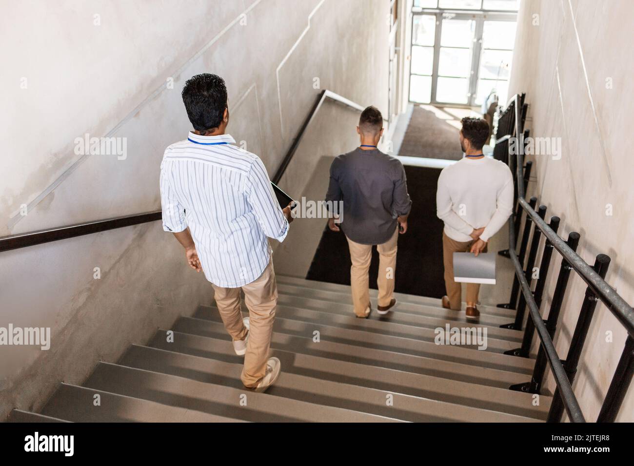 Indian businessman walking stairs hi-res stock photography and images ...