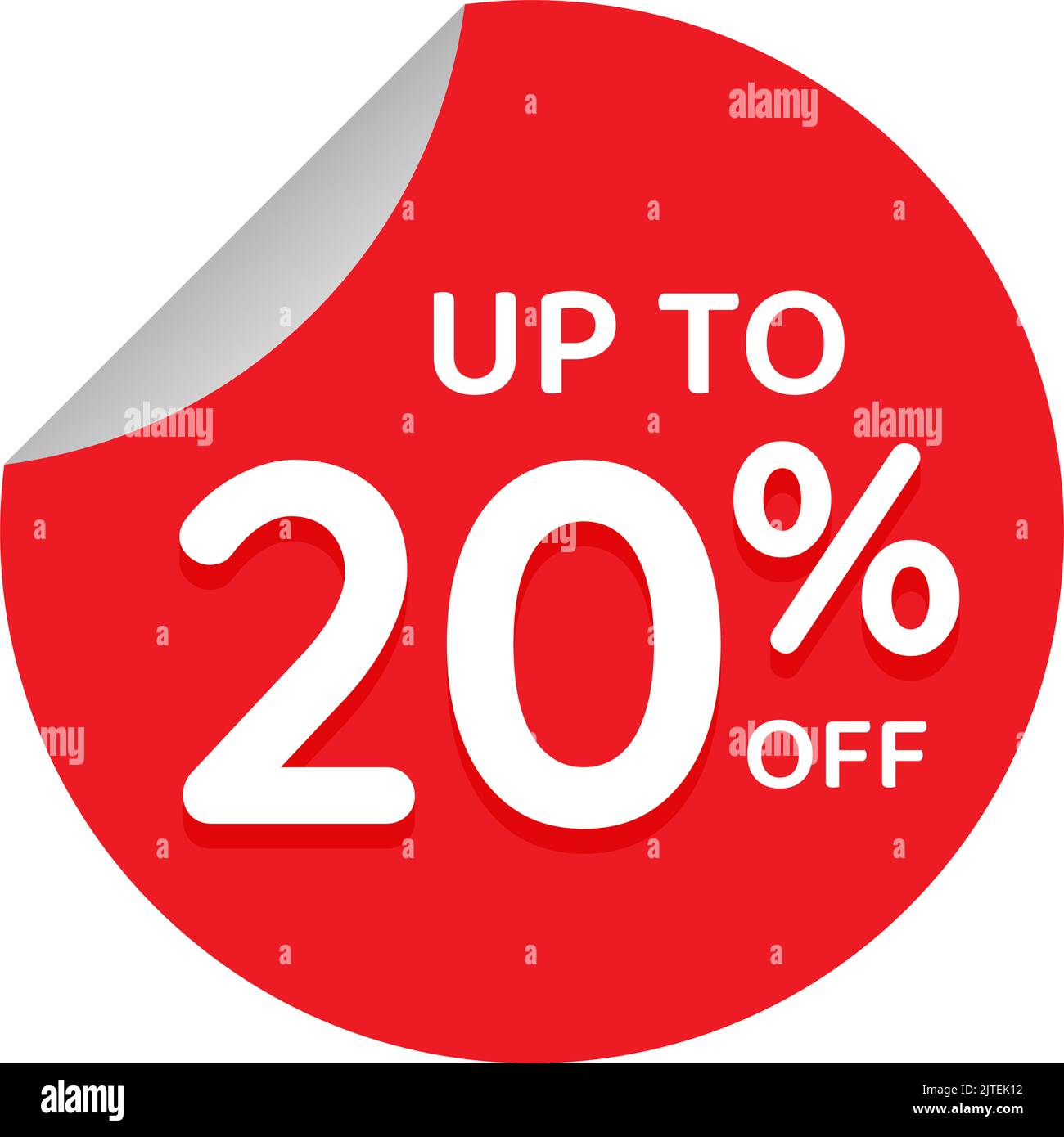 Up to percentage off Sale. Discount offer price sign. Special offer ...