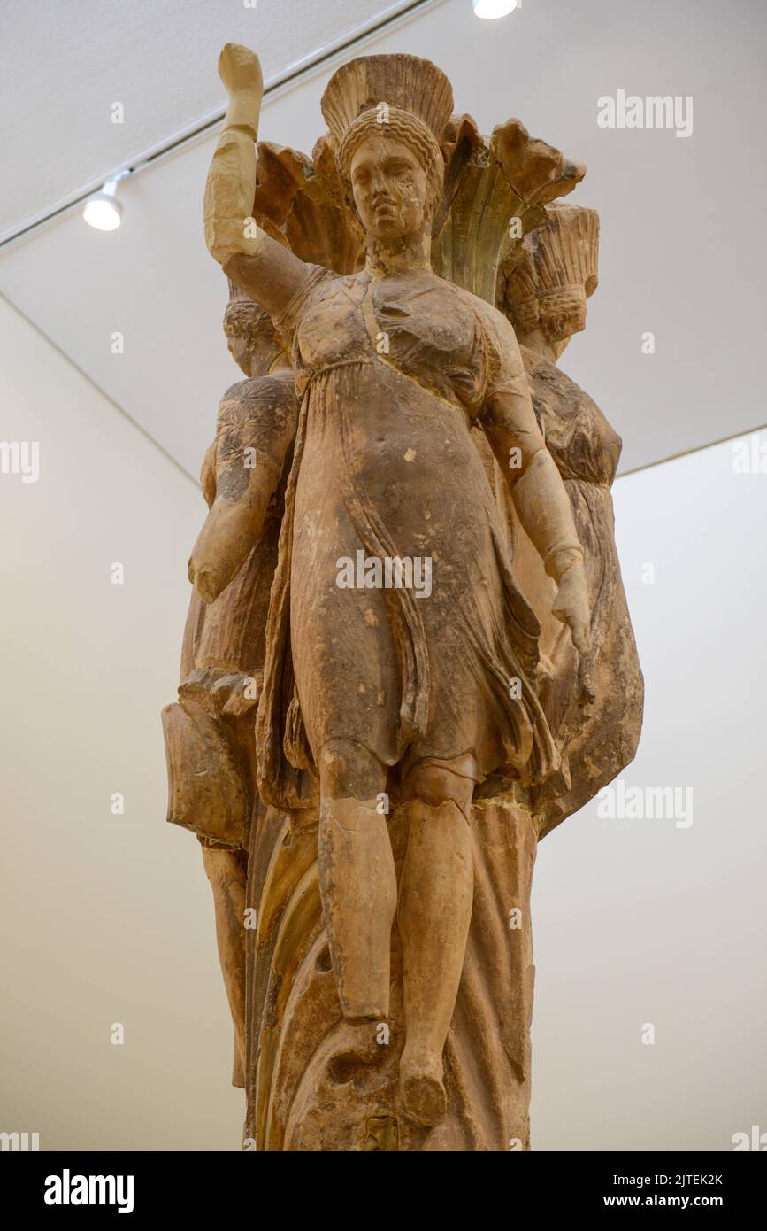 Delphi, Greece - 21 May 2022: the archaeological museum of Delphi on ...