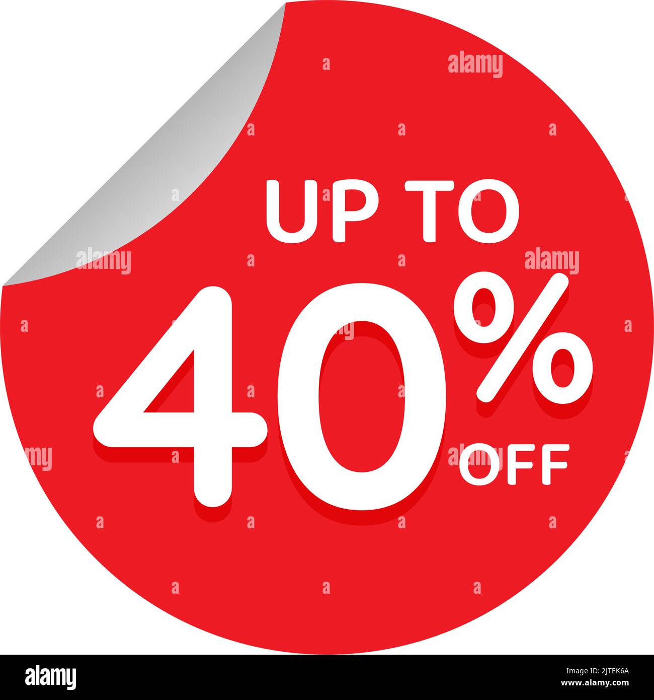 Up to percentage off Sale. Discount offer price sign. Special offer ...