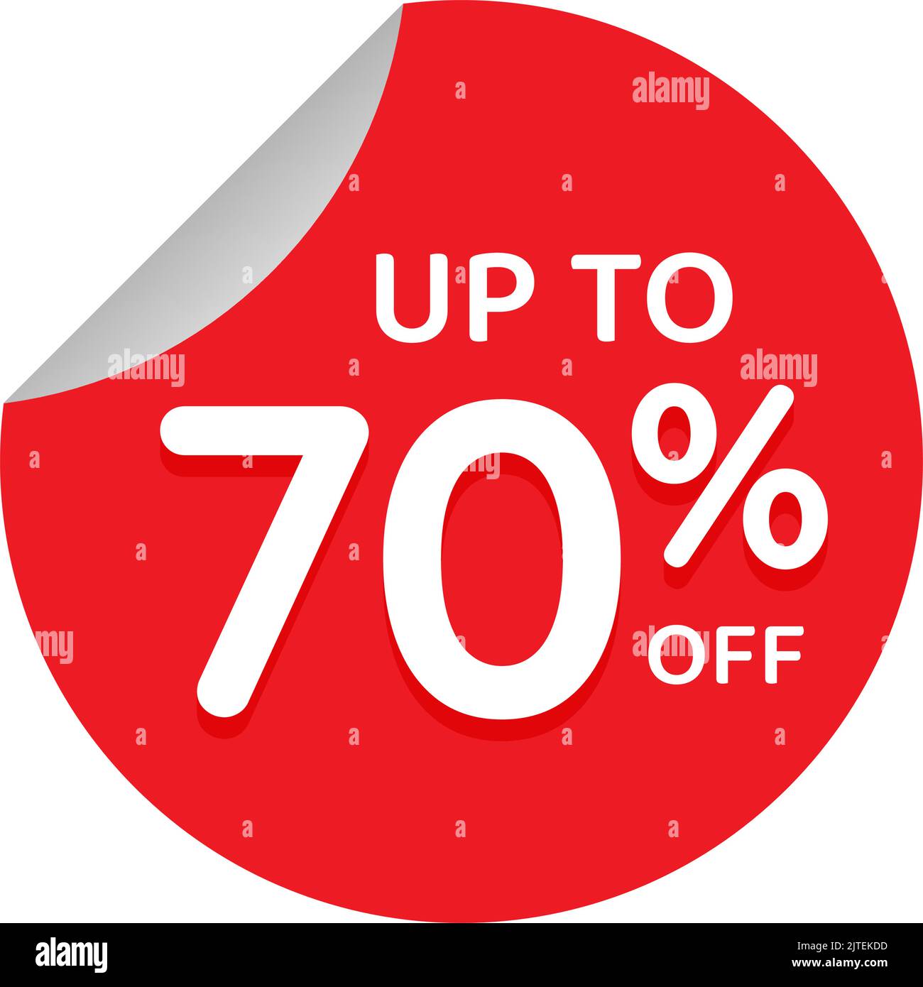 Up to percentage off Sale. Discount offer price sign. Special offer ...