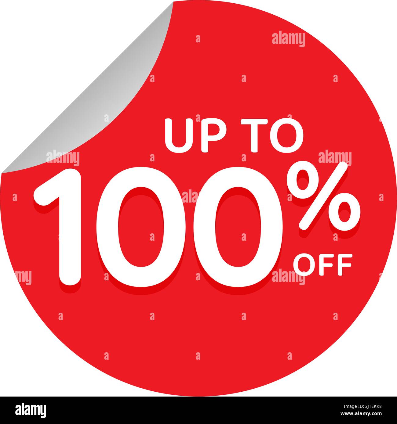 Up to percentage off Sale. Discount offer price sign. Special offer ...