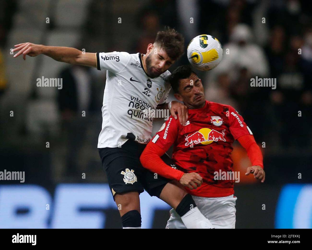 Sao Paulo, Brazil. 29th Aug, 2022. Yuri Alberto and Raul during a game ...