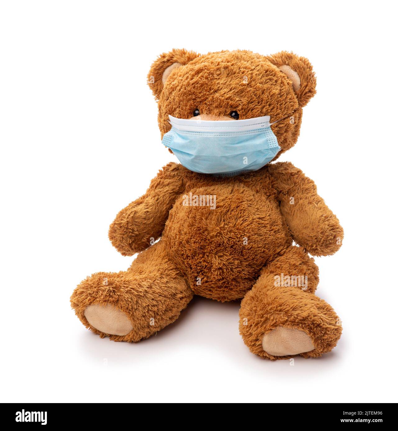 Teddy bear in protection mask hi-res stock photography and images - Alamy
