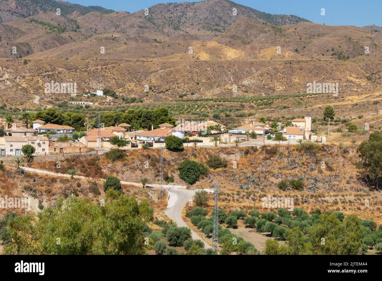 Partaloa a Small Town in the Almanzora Valley, Almeria province ...