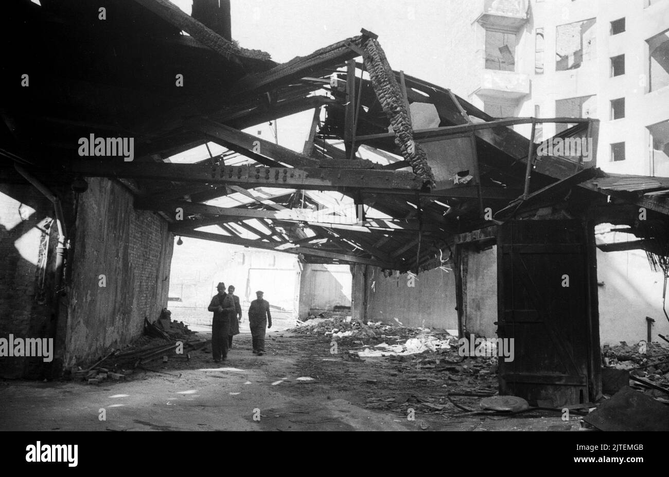 Wiederaufbau nachkriegszeit Black and White Stock Photos & Images - Alamy