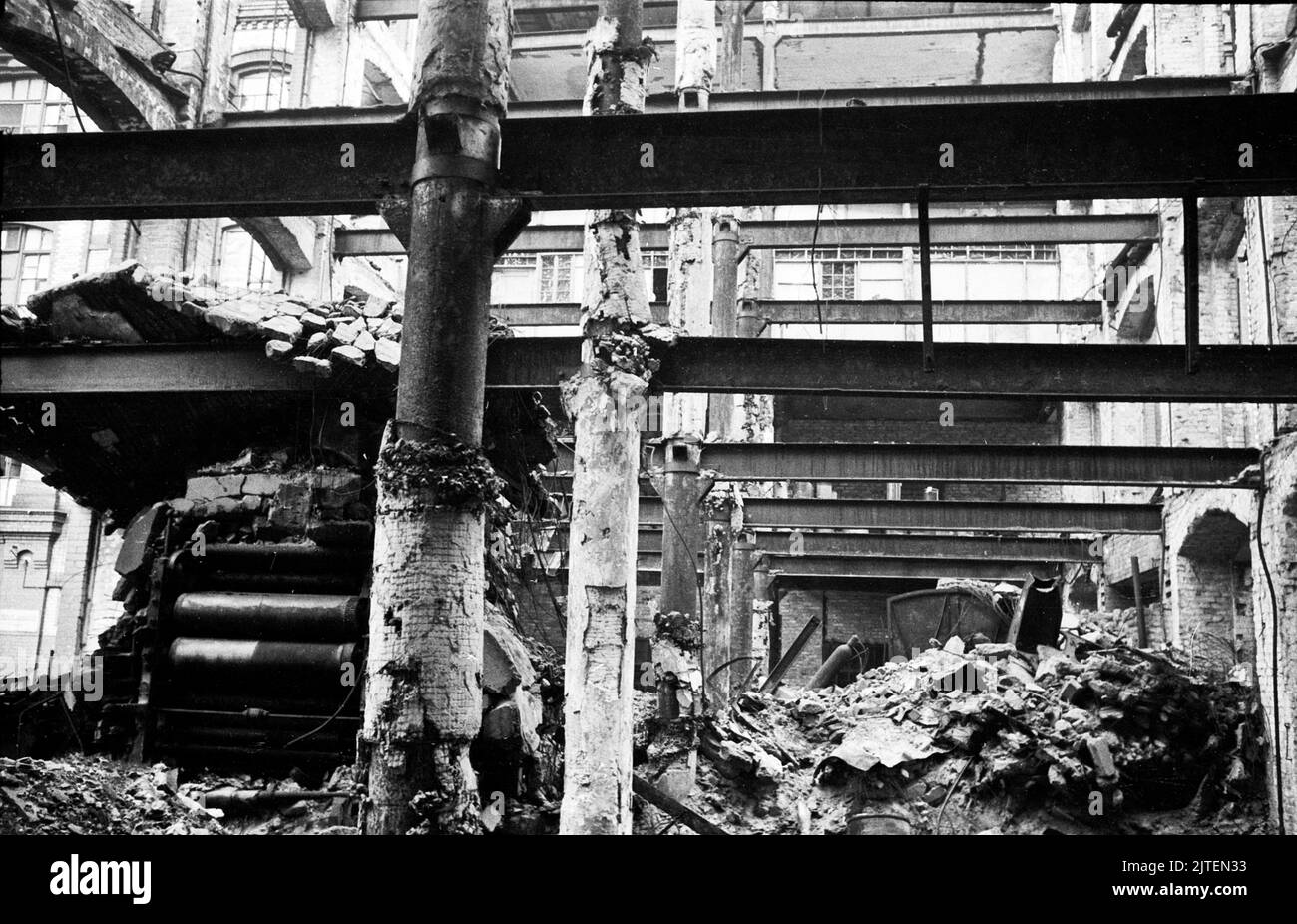 Trümmergrundstück der Maschinenfabrik Richard Rheinow in der ...