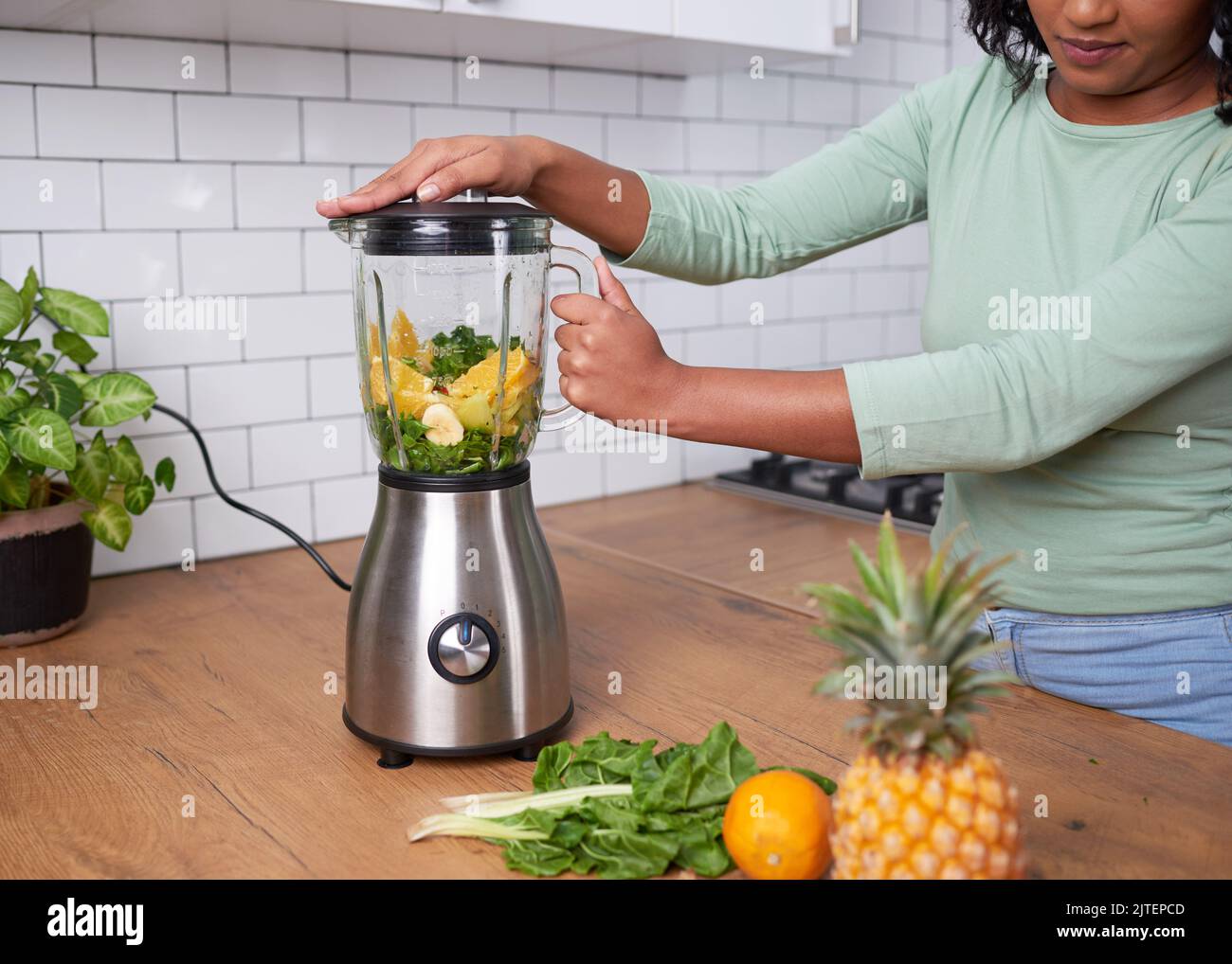 Blender smoothie ethnic hi-res stock photography and images - Alamy