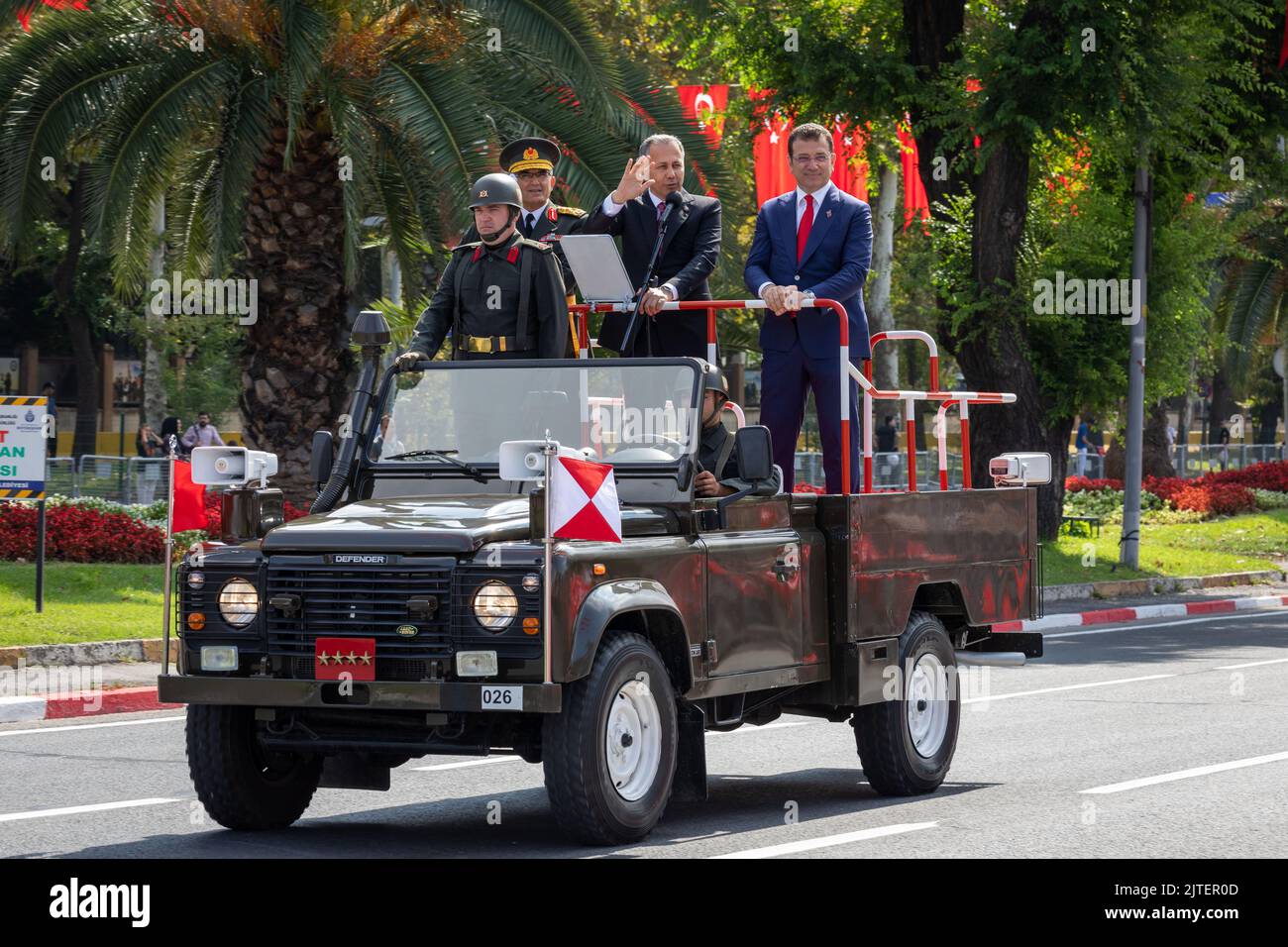 August 30, 2022: Protocol greating the people and soldiers at the ...