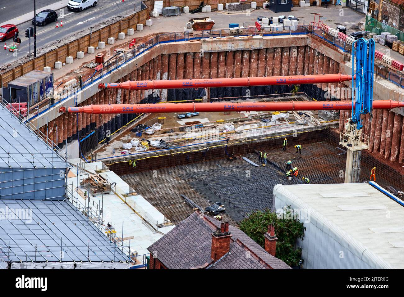 Greengate is an area of Salford, Greater Manchester, deep excavation ...