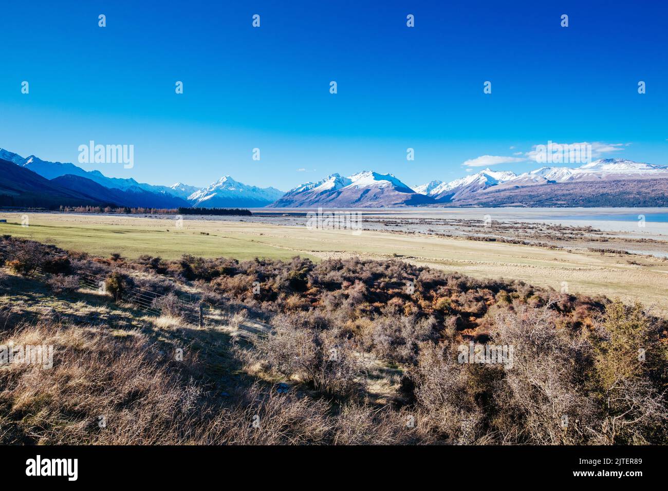 Lake Pukaki Views in New Zealand Stock Photo - Alamy