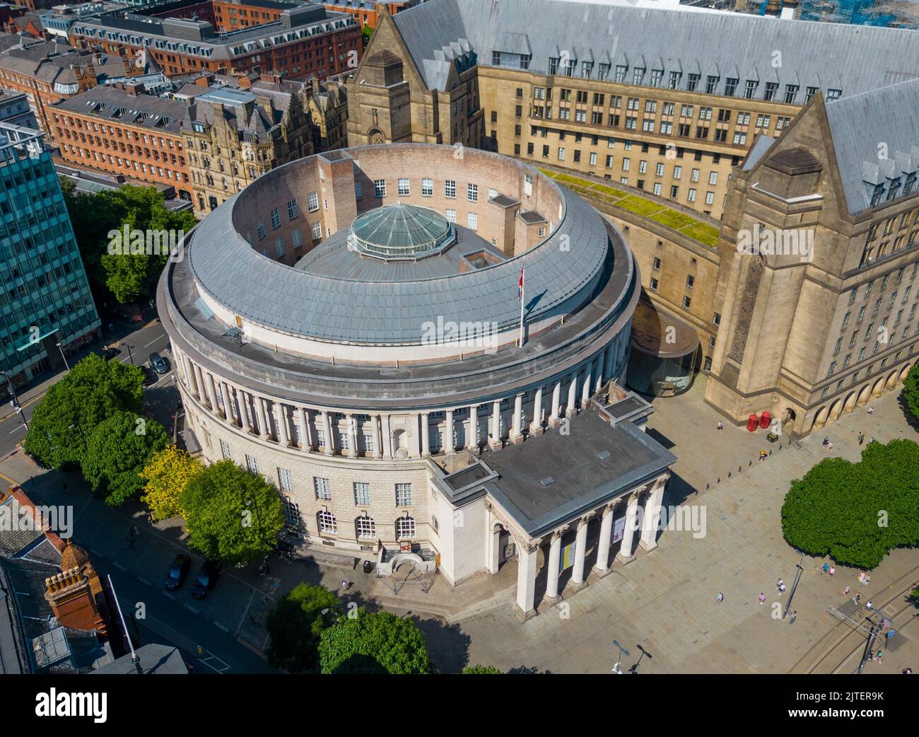 Central Library Manchester from above Stock Photo - Alamy