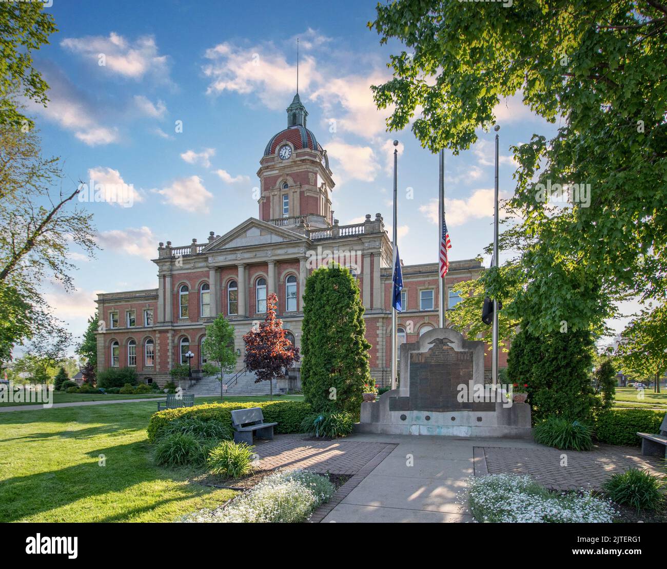The Elkhart County Courthouse in Goshen, Elkhart County, Indiana Stock ...