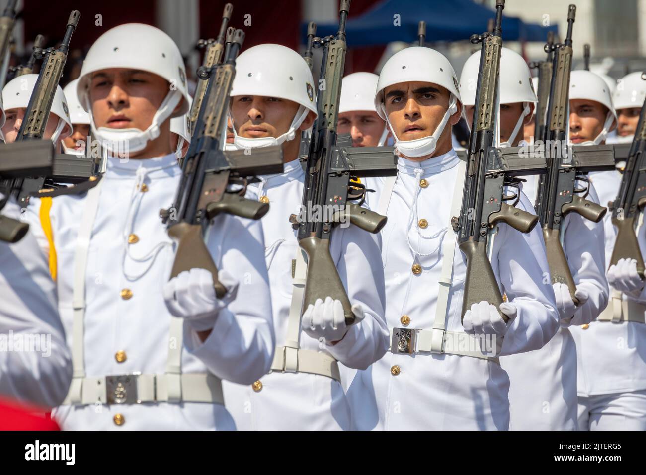 Turkish military istanbul flag parade hi-res stock photography and ...