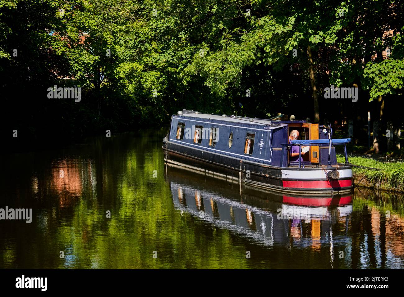 Lymm, Cheshire, the Bridgewater Canal moorings Stock Photo - Alamy