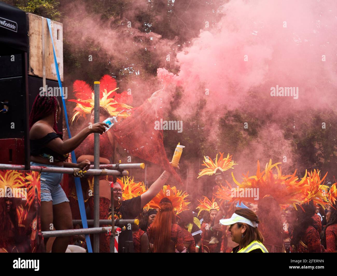 2022 August 29 - UK - Yorkshire - Leeds West Indian Carnival - Pink ...
