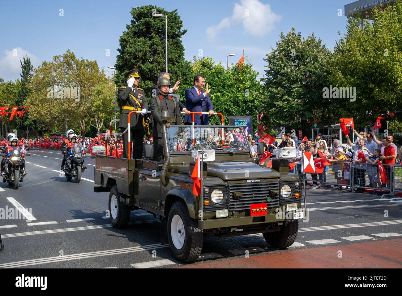 Turkish military istanbul flag parade hi-res stock photography and ...