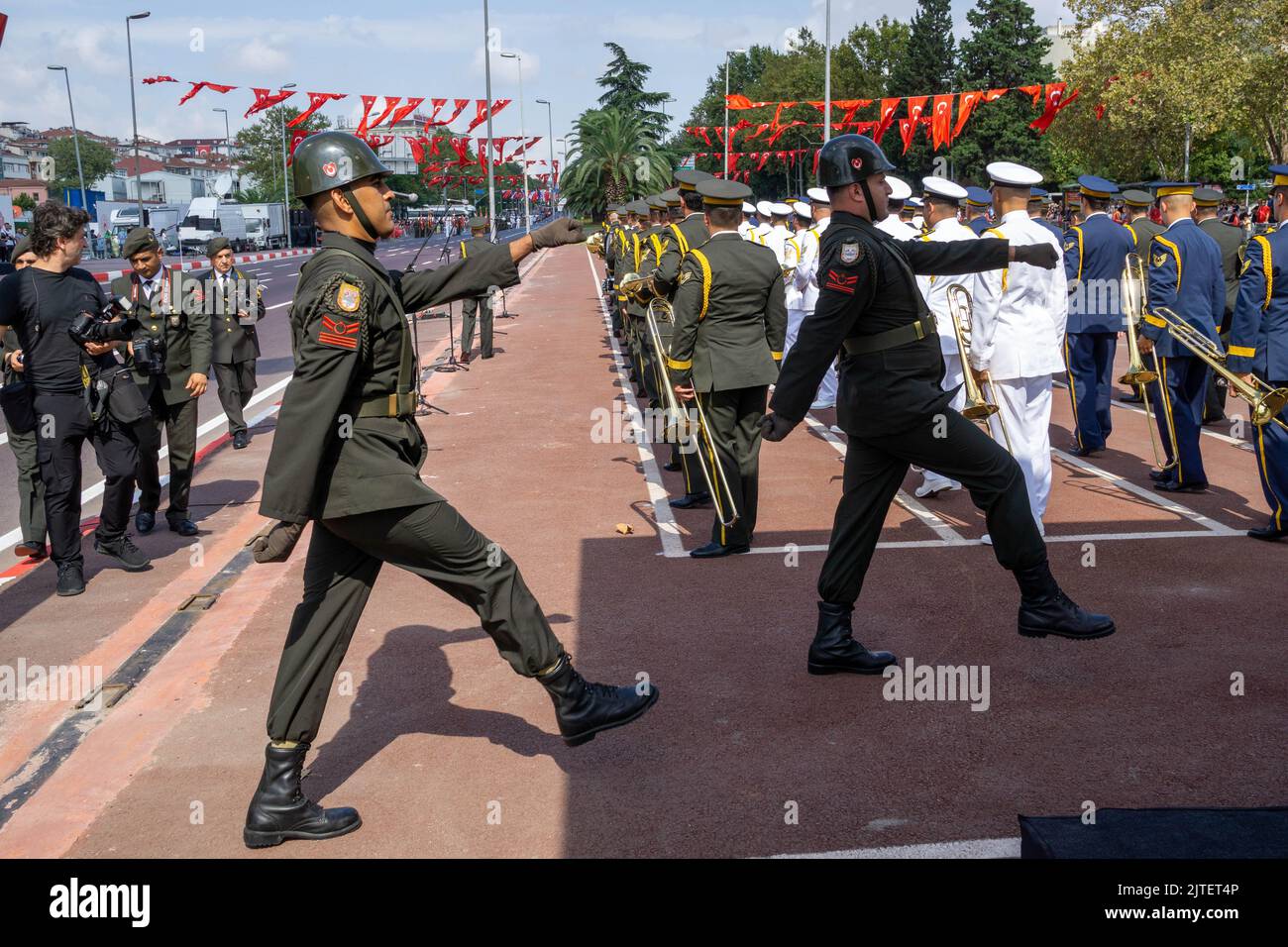 Turkish military istanbul flag parade hi-res stock photography and ...