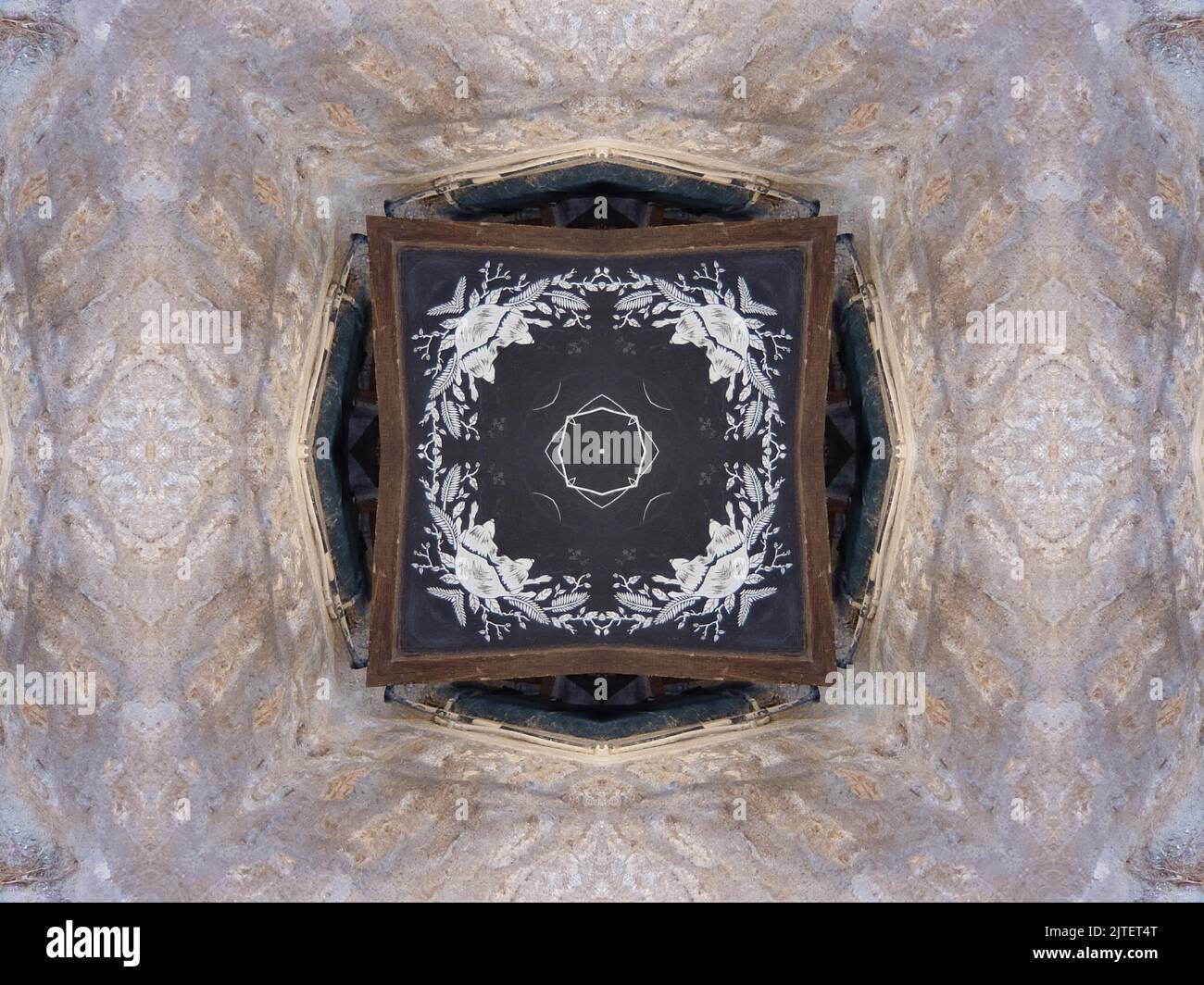 Beautiful abstract repeat pattern formed with architectural and ...