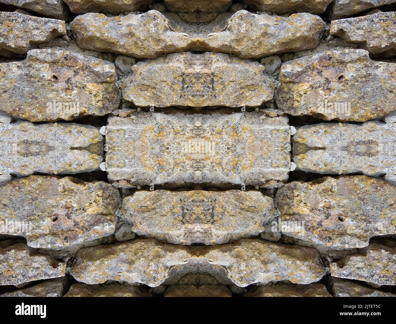 Natural stone surface texture repeat kaleidoscope pattern art for ...