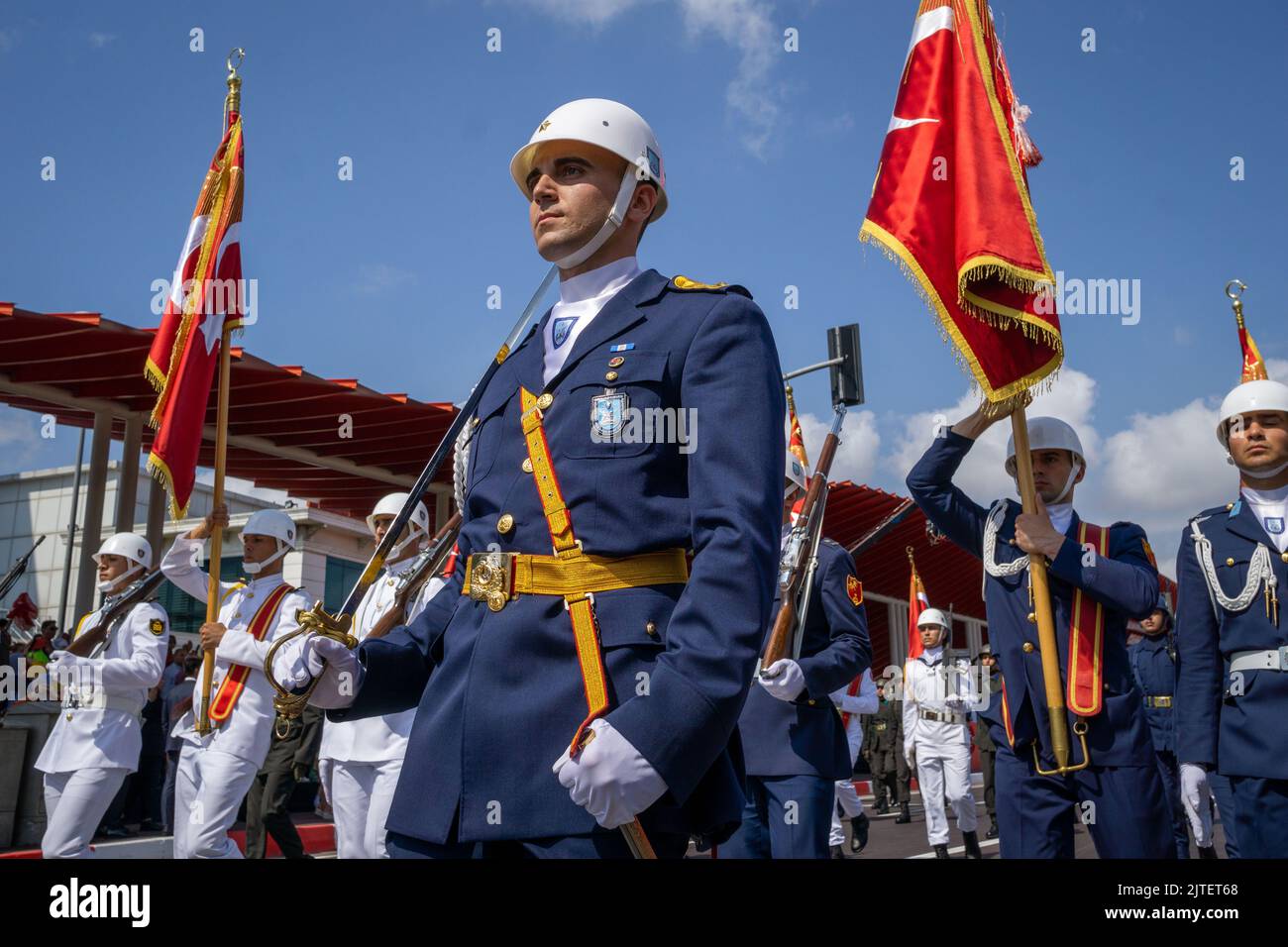 August 30, 2022: Parade of Turkish military units on August 30 Victory ...