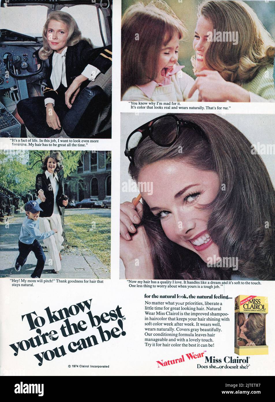 Vintage July 1974 "Redbook" magazine issue advert, USA Stock Photo - Alamy