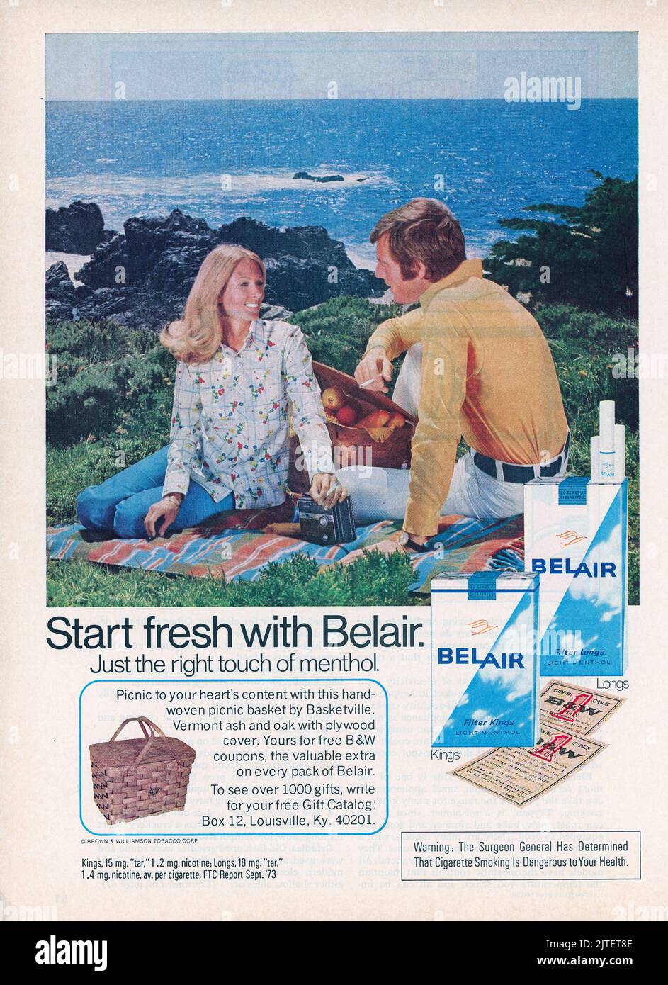 Vintage July 1974 "Redbook" magazine issue advert, USA Stock Photo - Alamy