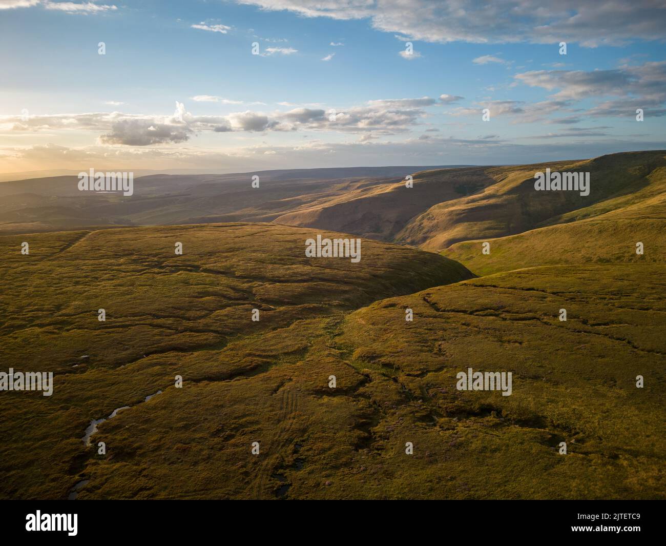 Snake Pass in the Peak District National Park at sunset Stock Photo - Alamy