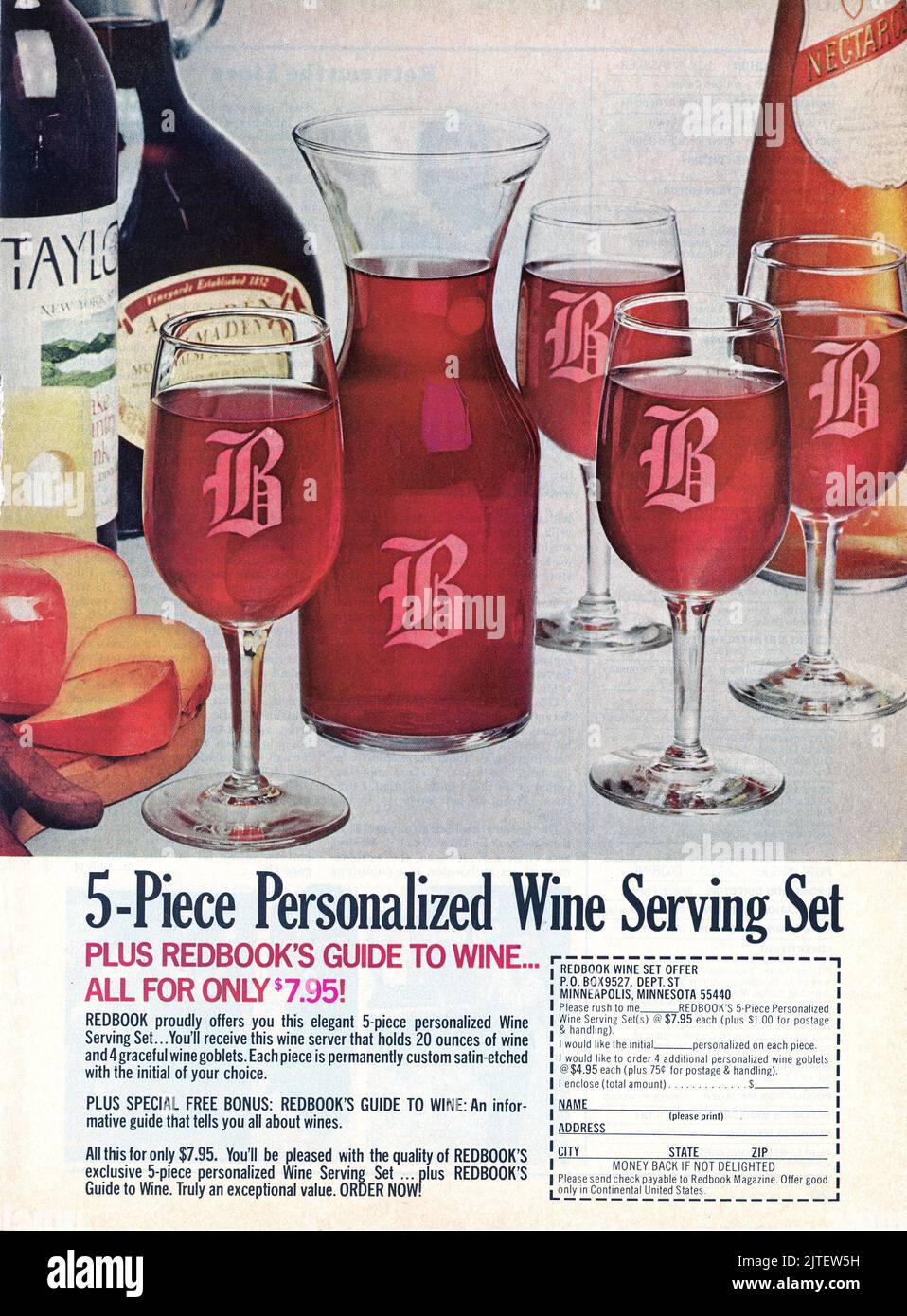 Vintage July 1974 "Redbook" magazine issue advert, USA Stock Photo - Alamy
