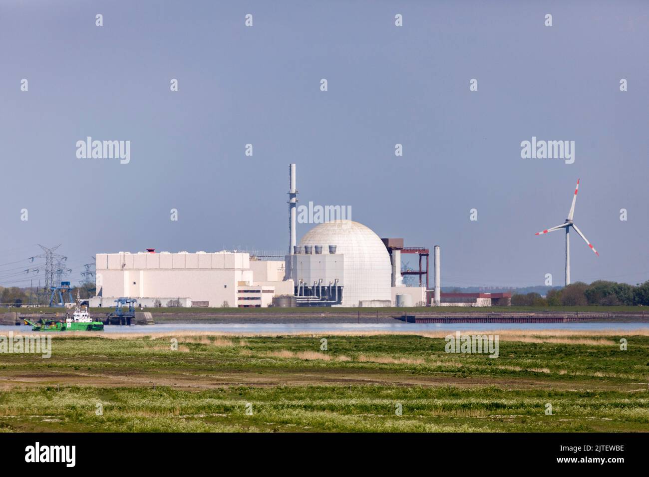 Nuclear power plant brokdorf exterior hi-res stock photography and images - Alamy
