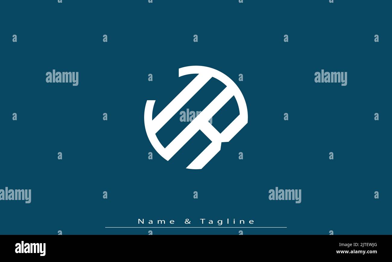 Alphabet letters Initials Monogram logo IR , RI Stock Vector Image ...