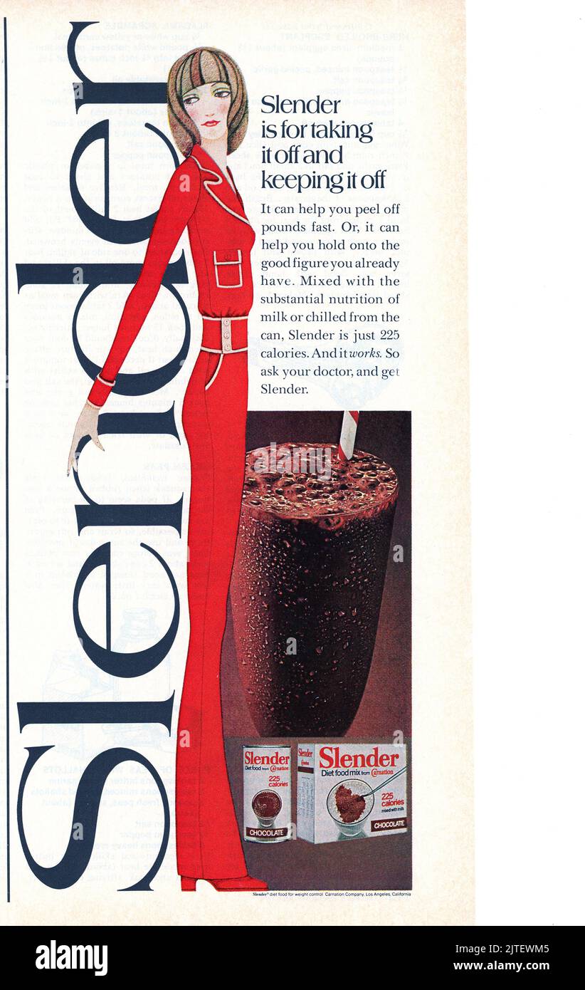 Vintage July 1974 "Redbook" magazine issue advert, USA Stock Photo - Alamy