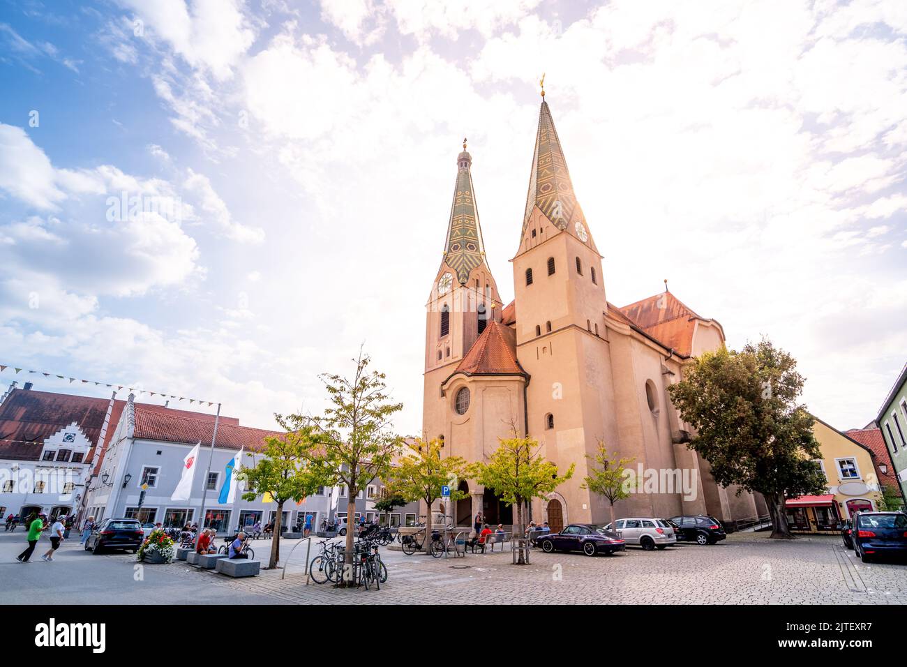 Saint Walburga Church, Beilngries, Germany Stock Photo - Alamy