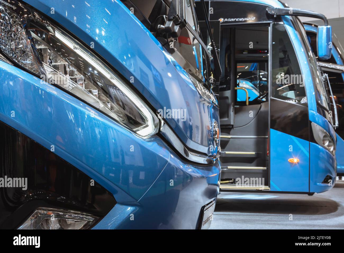 Front detail of bus Marcopolo Paradiso G8 1800 DD Volvo B450R on ...