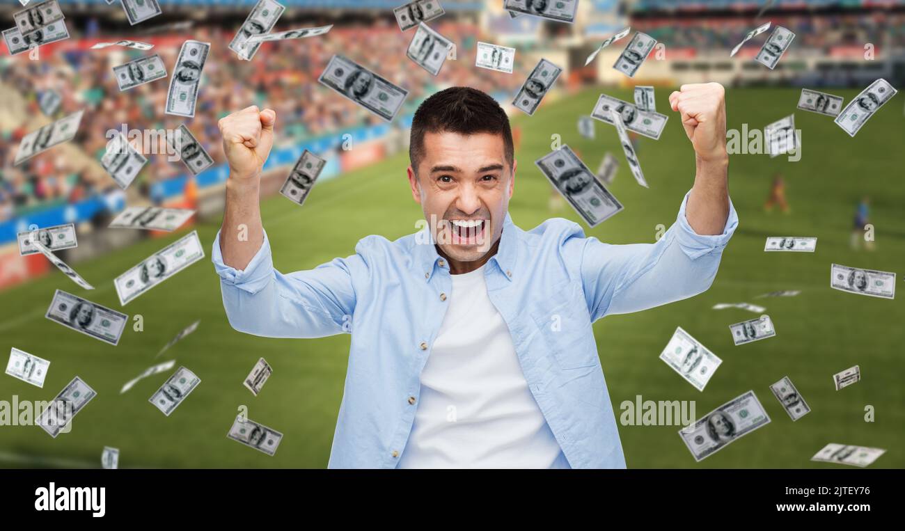 Smiling middle aged football fan hi-res stock photography and images ...