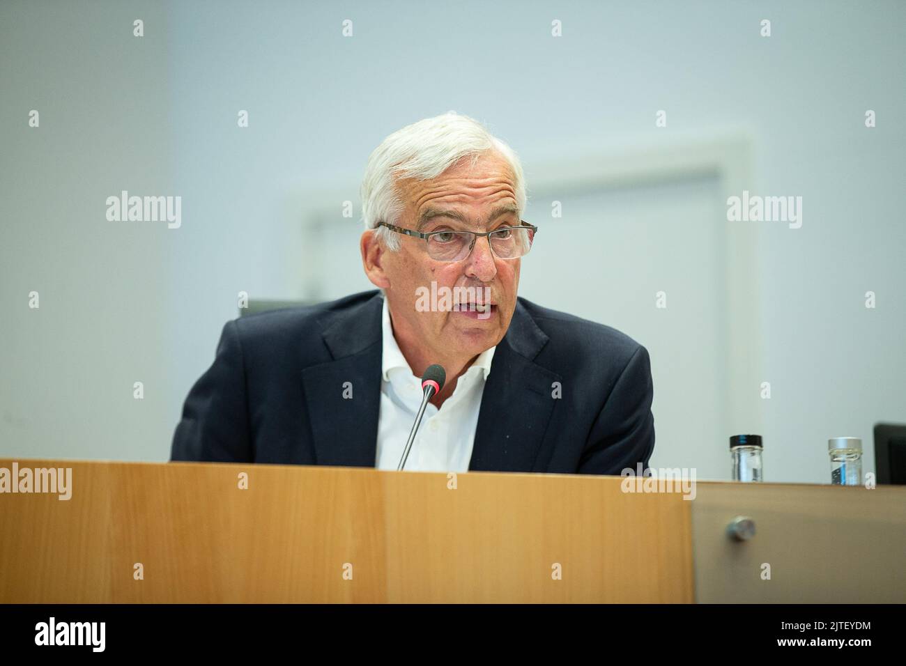 Brussels, Belgium, 30 August 2022. Open Vld's Christian Leysen pictured ...