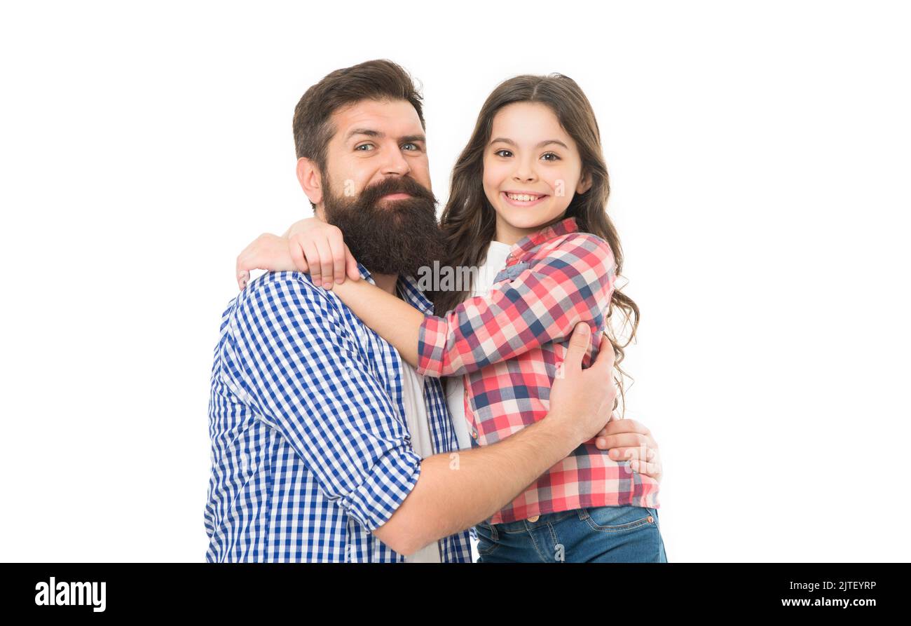 The first true love a girl has is her dad. Happy dad and adorable ...