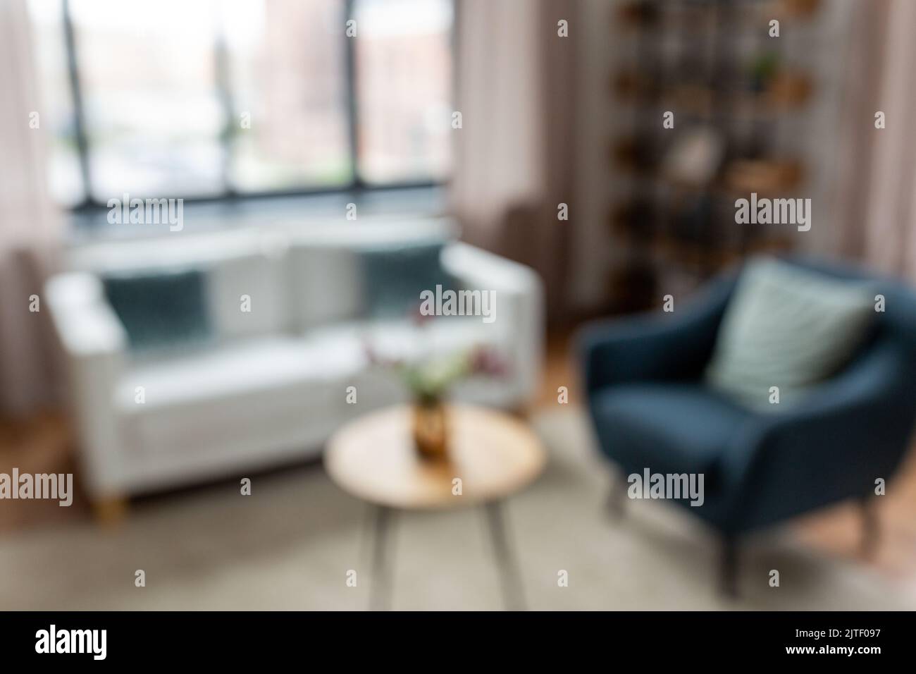 Blurred living room background furniture hi-res stock photography and ...