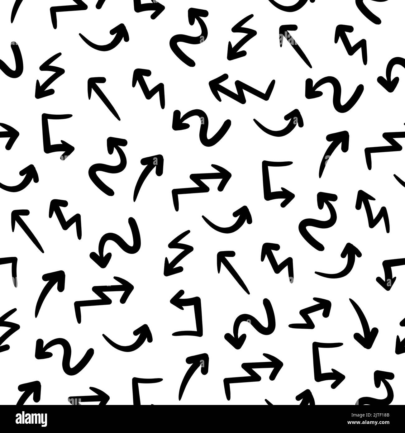 Hand drawn arrows seamless pattern. Creative abstract background ...