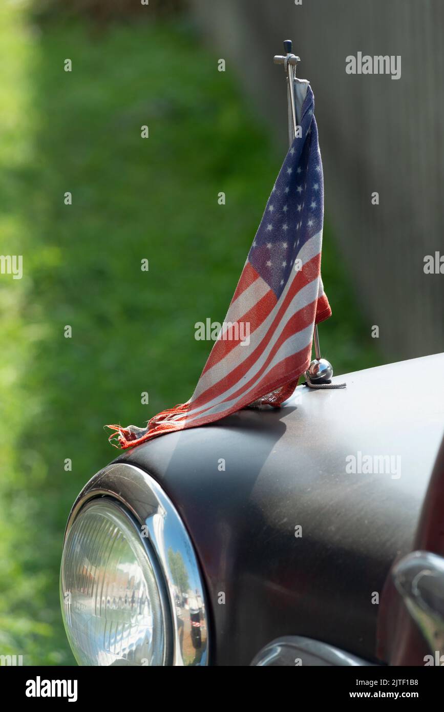 1954 Chevrolet 3100 Pickup Truck with American Flag Stock Photo - Alamy