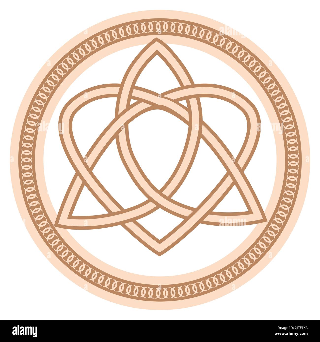 Triquetra Heart Celtic Endless Knot, a Slavic symbol embellished with ...