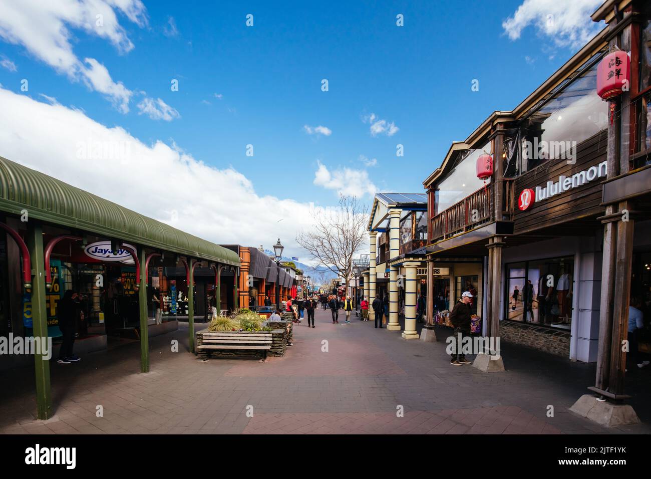 Queenstown Town Centre in New Zealand Stock Photo - Alamy