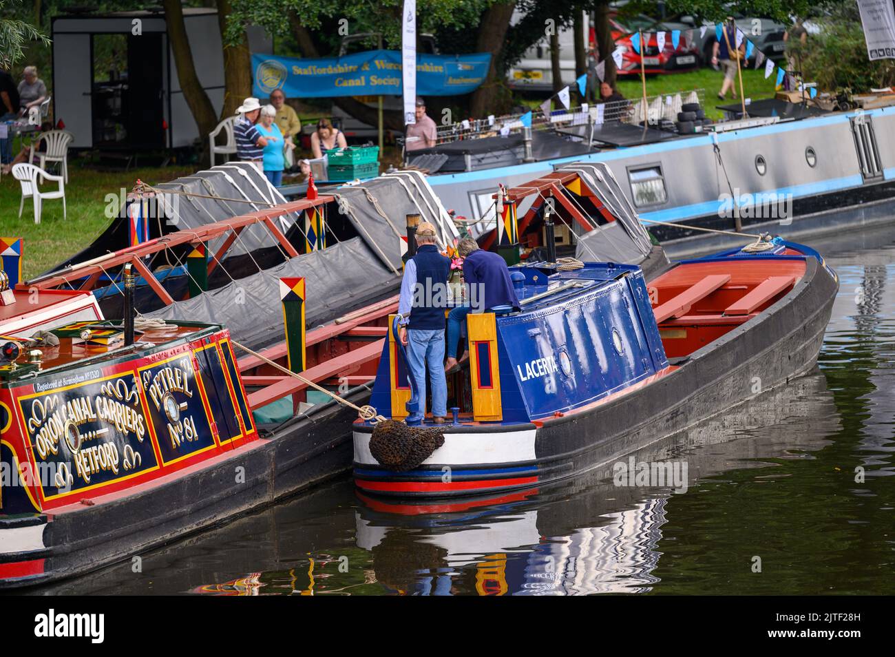 Boats taking part in the 250th-anniversary celebrations of the opening ...