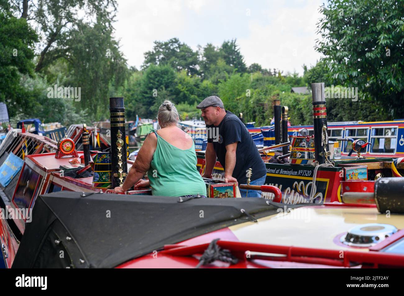 Boats taking part in the 250th-anniversary celebrations of the opening ...