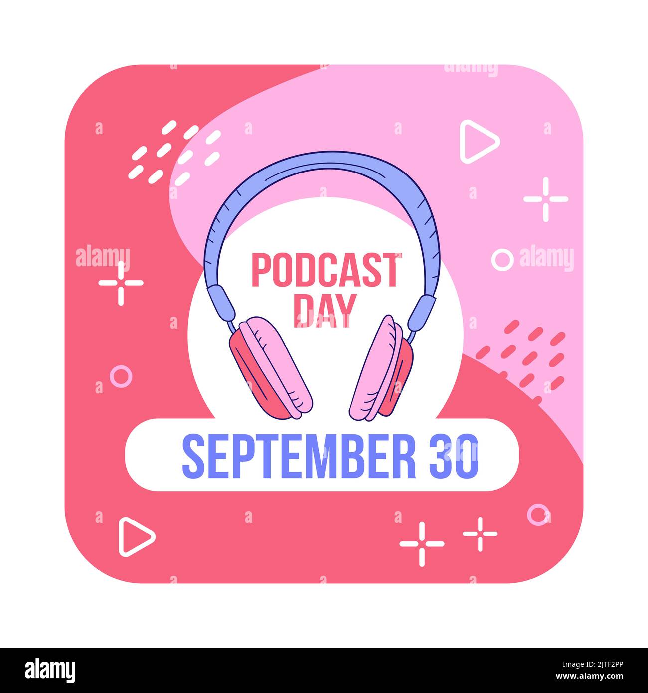 Vector illustration on the theme of International Podcast Day on ...