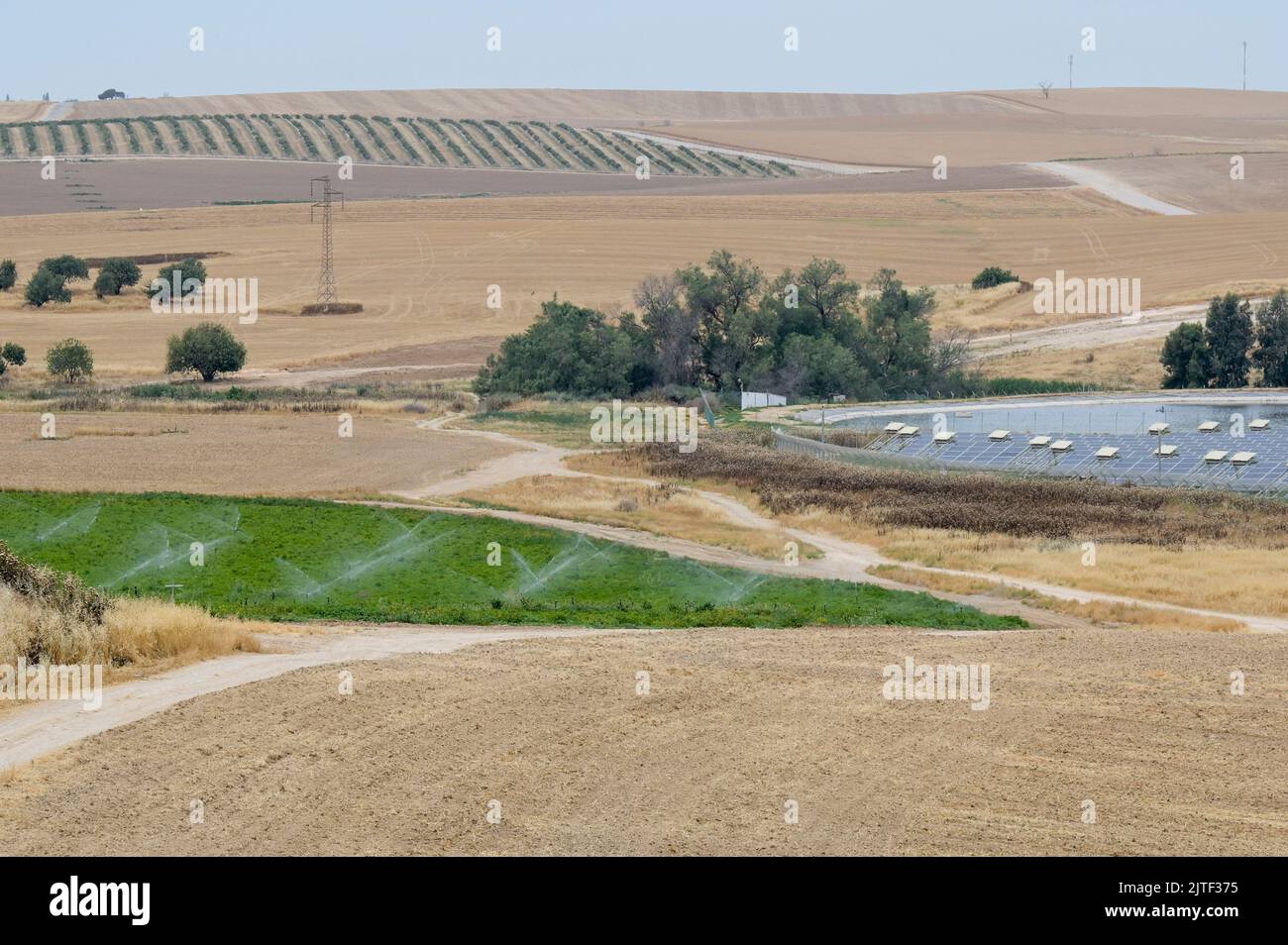 Transition transition from dry desert hi-res stock photography and ...