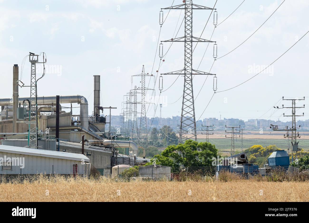 ISRAEL, power supply and water treatment plant Stock Photo - Alamy
