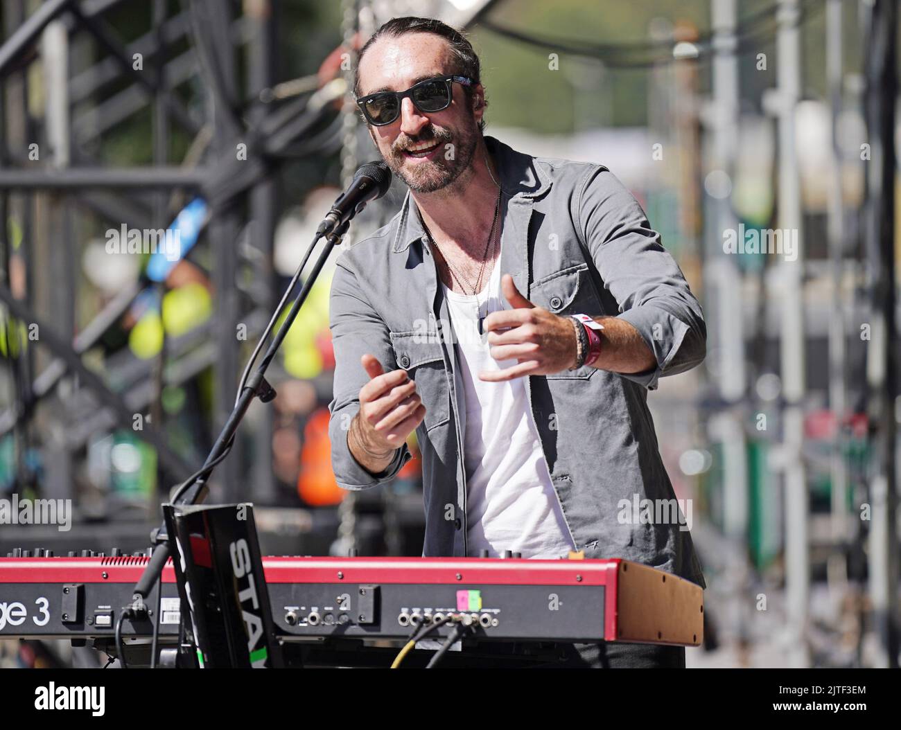Danny O'Reilly of Irish band The Coronas during a press preview of the ...