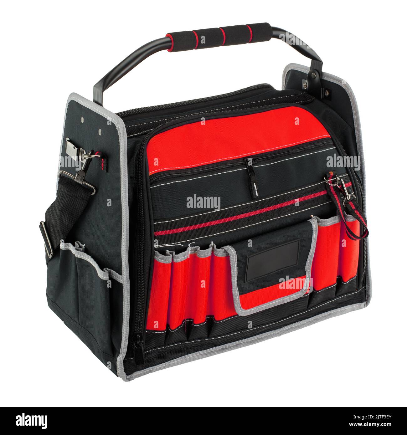 Professional bag for tools isolated on white background Stock Photo - Alamy